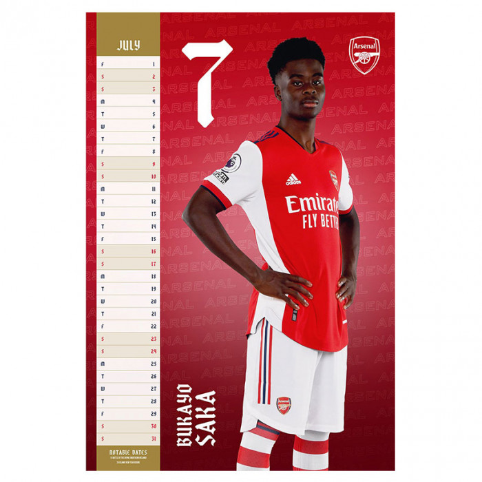 ARSENAL- CALENDAR 2022 - GolgeterShop