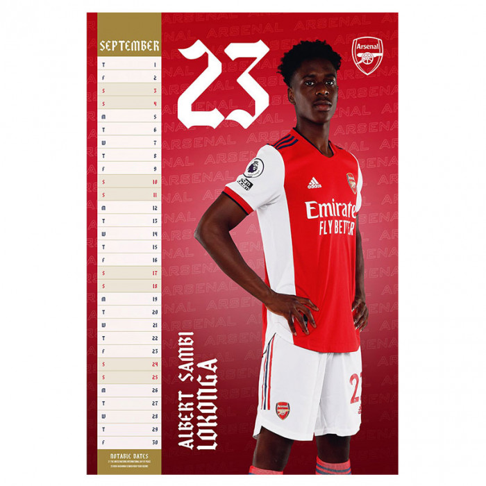 ARSENAL- CALENDAR 2022 - GolgeterShop