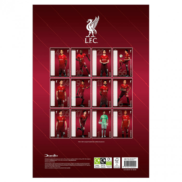 LIVERPOOL- CALENDAR 2022 - GolgeterShop