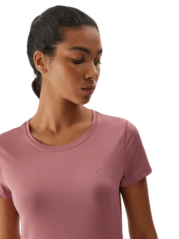 4F FNK F445 LIGHT PINK- ŽENSKA KRATKA MAJICA - GolgeterShop